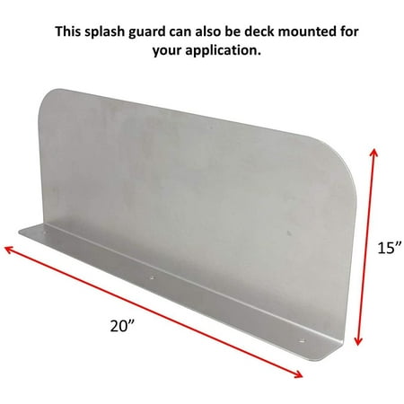 "ACE SP-S1520 Wall Mount Splash Guard for Commercial Restaurant Hand ...