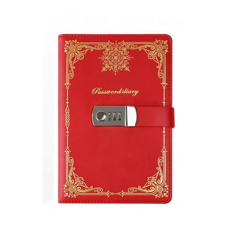 Veeki Diary With Lock, A5 Diary With Lock, Retro Lock Diary Password ...