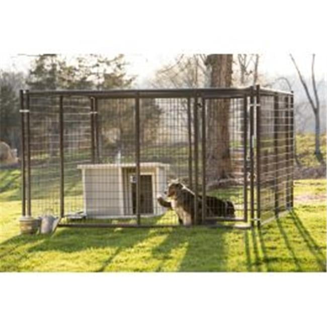 Tarter DKHDG 6 x 10 x 10 ft. Complete Heavy-Duty Dog Kennel, Gray ...