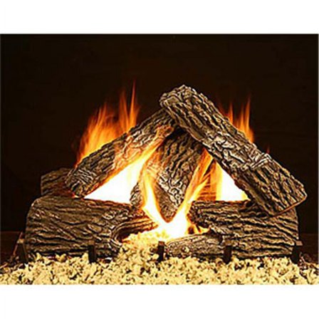 Berkley Oak 18 in. Fiber Ceramic Log Set for Natural Blaze VF Burner ...