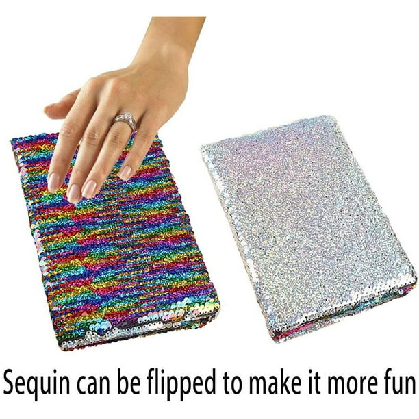 Glitter Reversible Sequin Diary Small notebook A5 journal A5 Journal ...