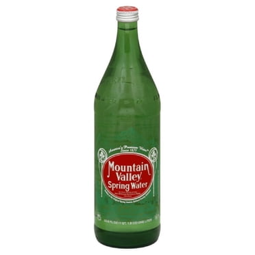 Mountain Valley Spring Water Glass Bottle 33.8 Ounces (Pack of 12 ...