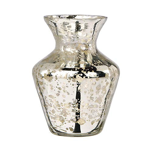Silver Mercury Glass Vases