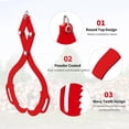 18 in Log Lifting Tongs, 2 Serrated Claw Hook Logging Tongs, 800 LB ...