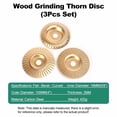 Wood Carving Disc, 4inch Angle Grinder Attachments Wood Shaping Disc ...