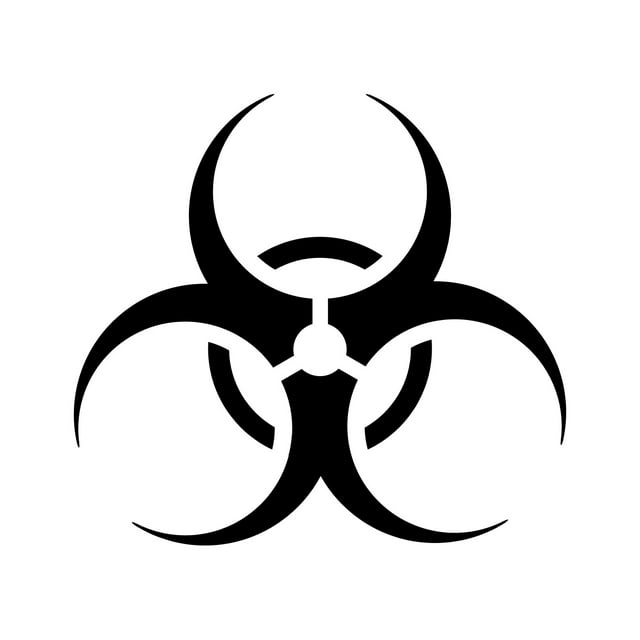 Biohazard Sticker Decal Die Cut - Self Adhesive Vinyl - Weatherproof - Made in USA - Many Color ...