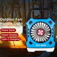 Multifunctional Camping Fan Outdoor Portable Light Quick Recharge Hand ...