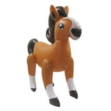 Large 48" Inflatable Pony Swimming Pool Float Water Blow Up Swim Toy ...