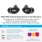 MEE Professional MX4 PRO Quad-Driver Musicians In Ear Monitor Headphones with High-Resolution ...