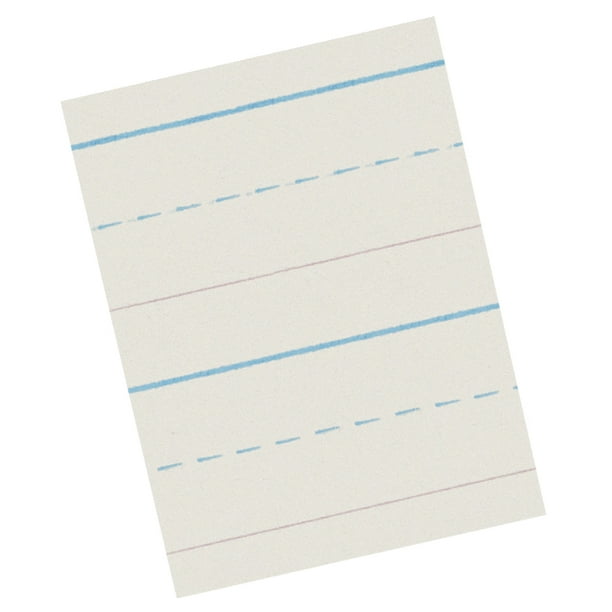 Pacon Multi-Program Handwriting Paper White, 30 lb, 5/8" Long Rule, Two ...