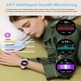 Unisex Smart Watch, IP68 Waterproof, Call/Message/Notification, 110 ...