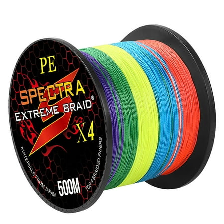 Cadialan 1 Roll 100/300/500m 4 Strands Multicolor Fishing Line Super ...