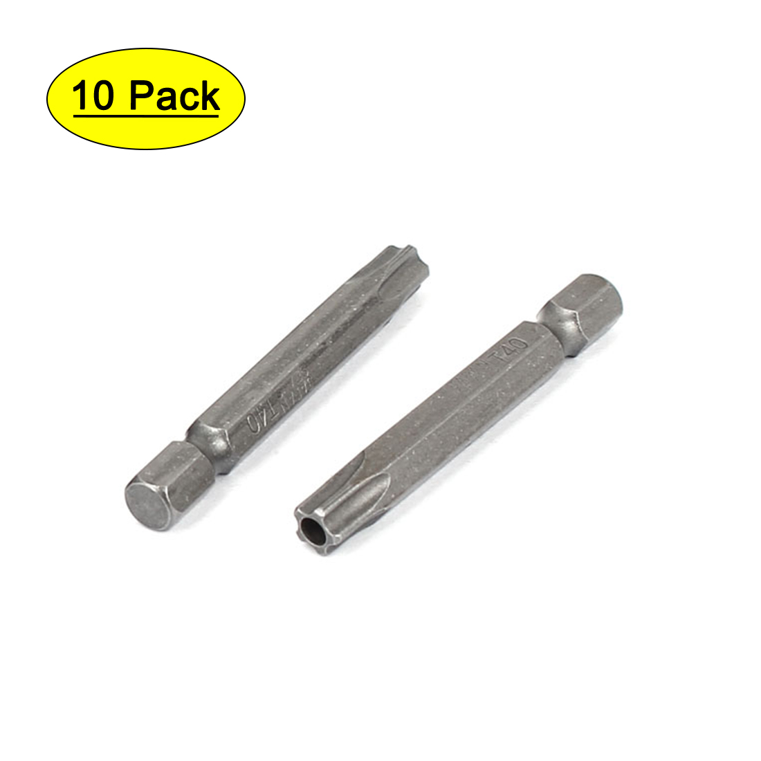 1/4" Shank 50mm Long T40 Magnetic 5 Point Star Security Screwdriver ...