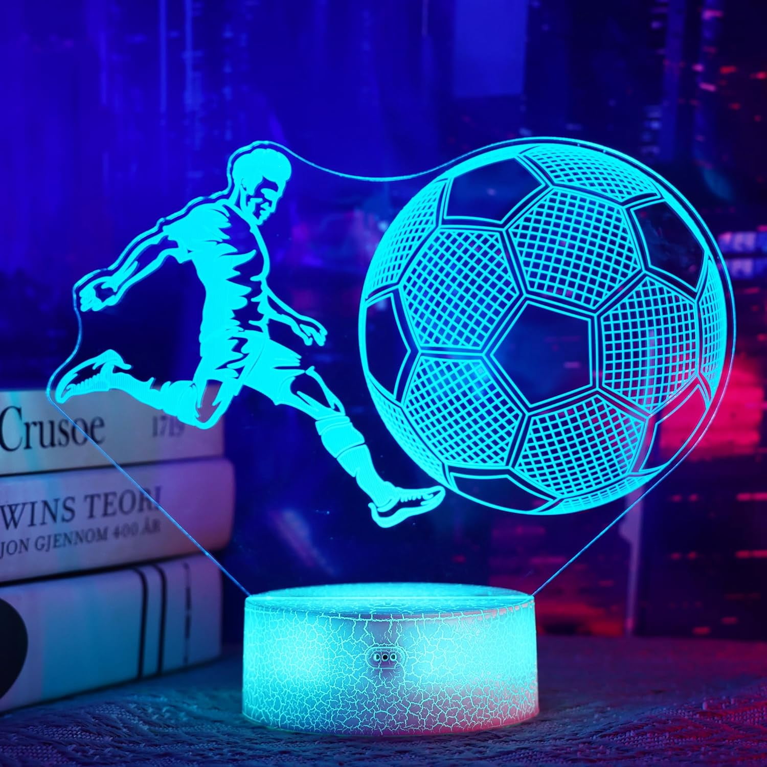 Click here for Mykomi Soccer Night Light  Soccer Lamp  3d Illusio... prices