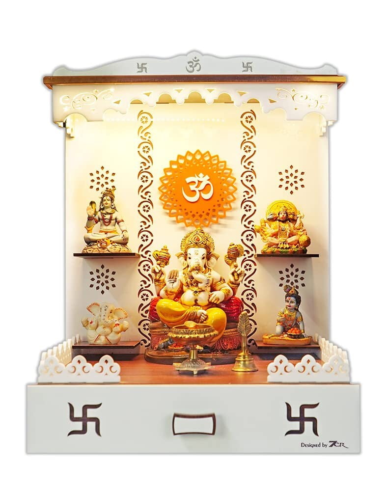 Wooden Mandir For Home|Temple Home|Pooja Mandir |Wall Hanging & Table ...