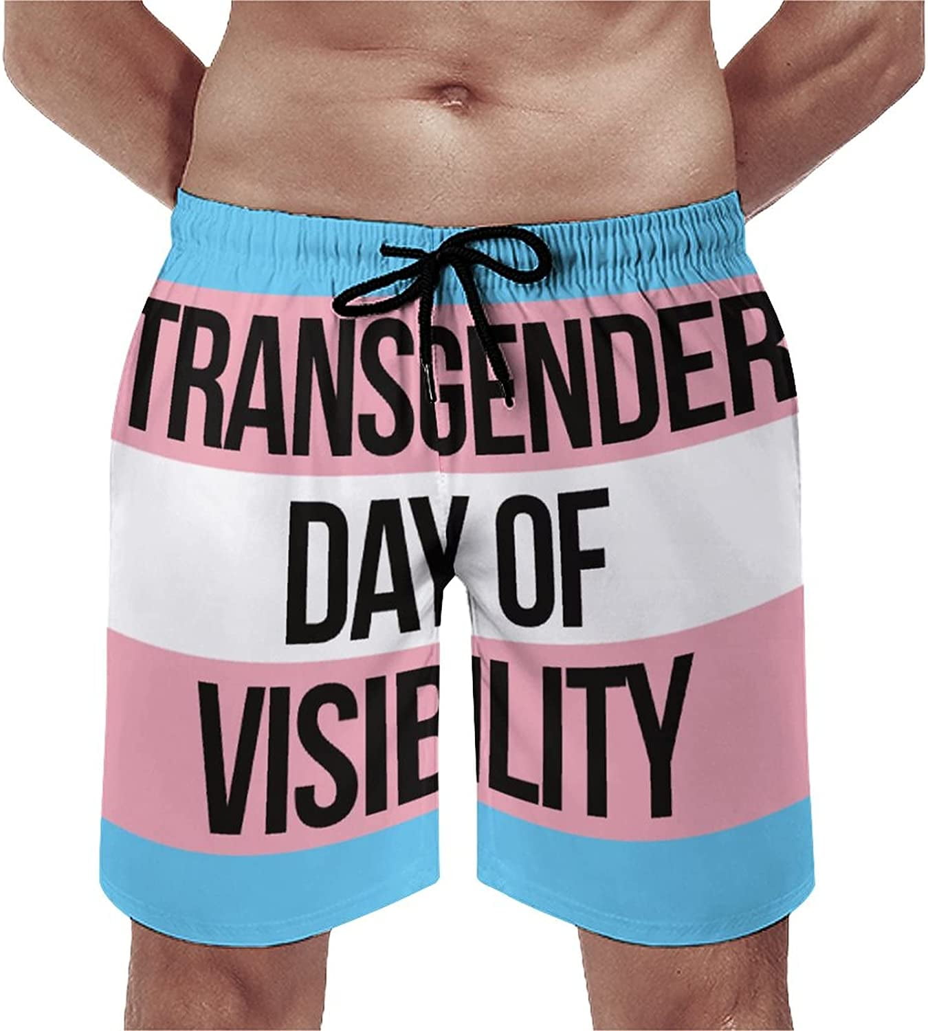 Men's Transgender-Flag-Transgender-Day-of-Visibility Quick Dry Board ...