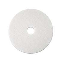 3M Super Polish Floor Pad 4100, 17 Inch Diameter, White, 5 Pack ...