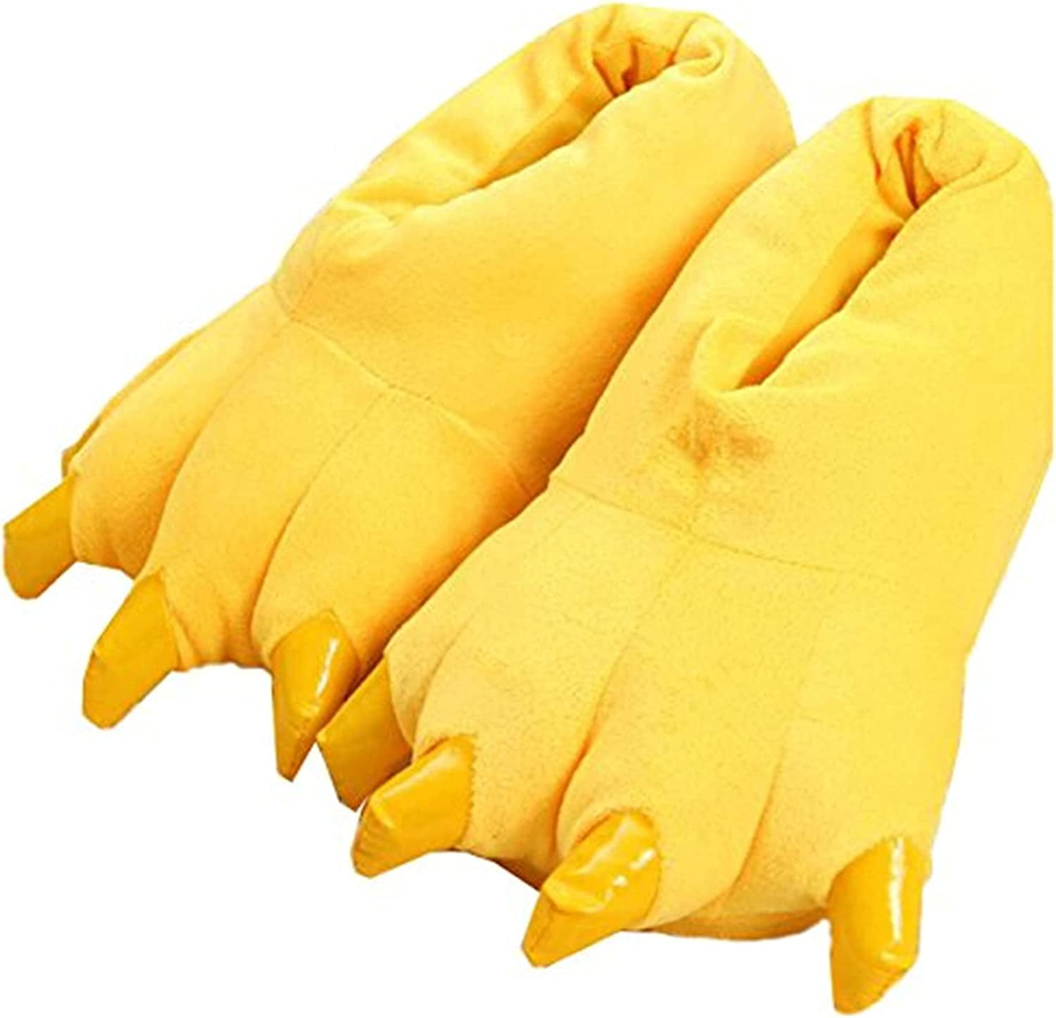 CoCopeanut Unisex Plush Animal Paw Slippers Dinosaur Claw Slippers ...
