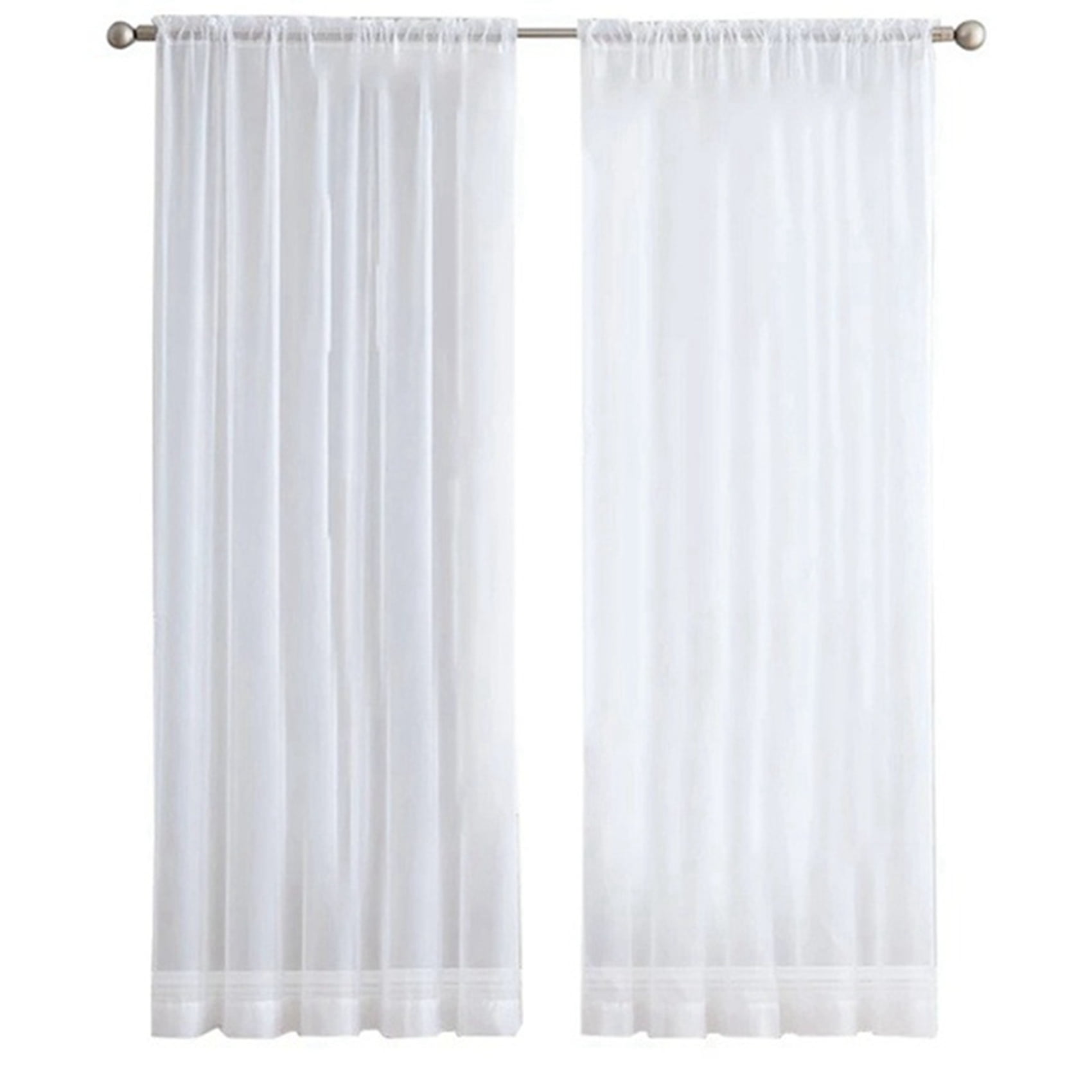 Click here for Unbranded 4 Panels White Sheer Curtains 84 Inches... prices