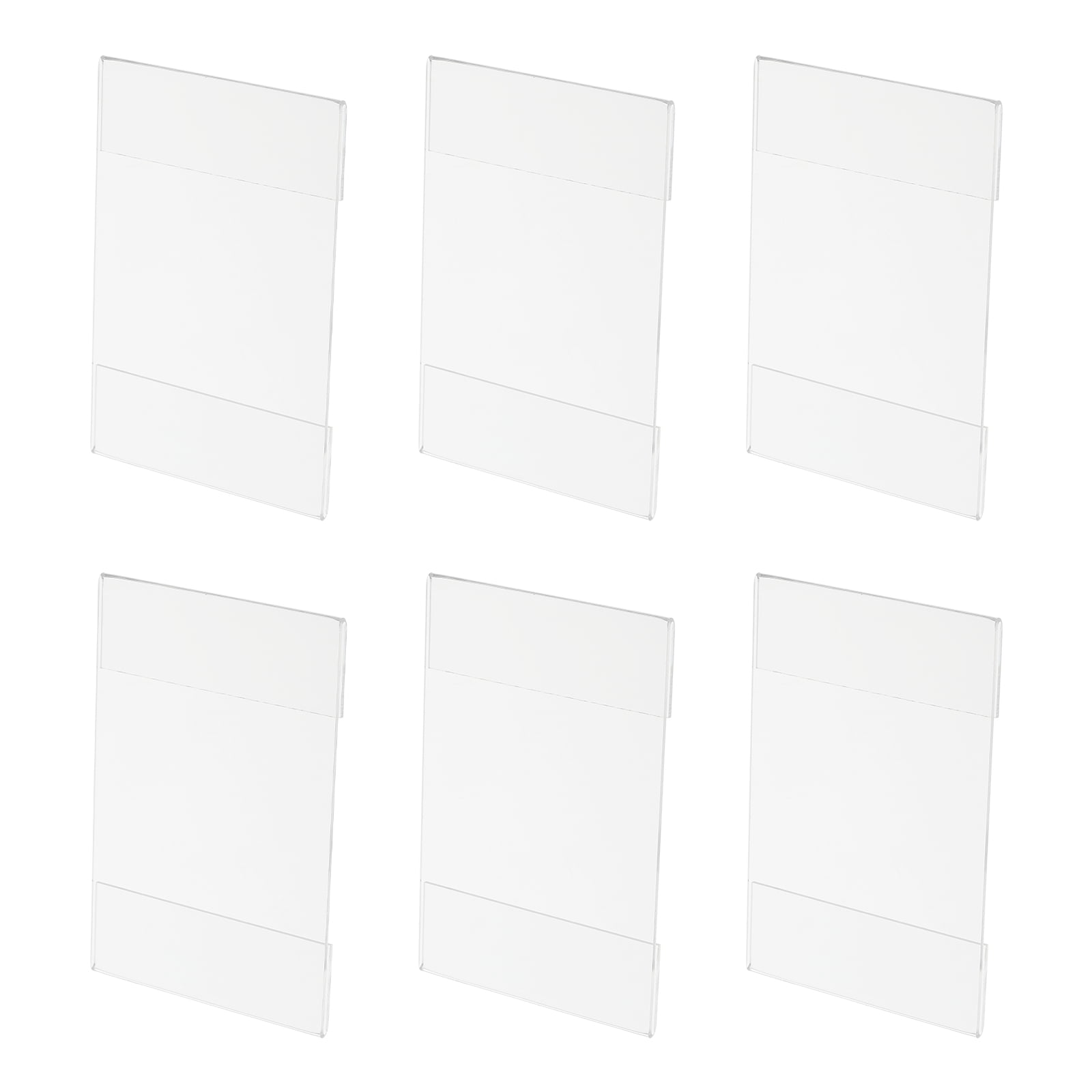 Wall Mount Acrylic Sign Holder 3.9 x 2.8 Inch Clear Plastic Wall Sign ...