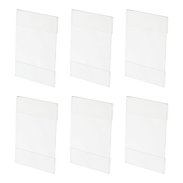 Wall Mount Acrylic Sign Holder 3.9 x 2.8 Inch Clear Plastic Wall Sign ...