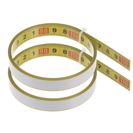 2 Pack Self Adhesive Tape Measure 100cm Metric Middle to Both Sides ...