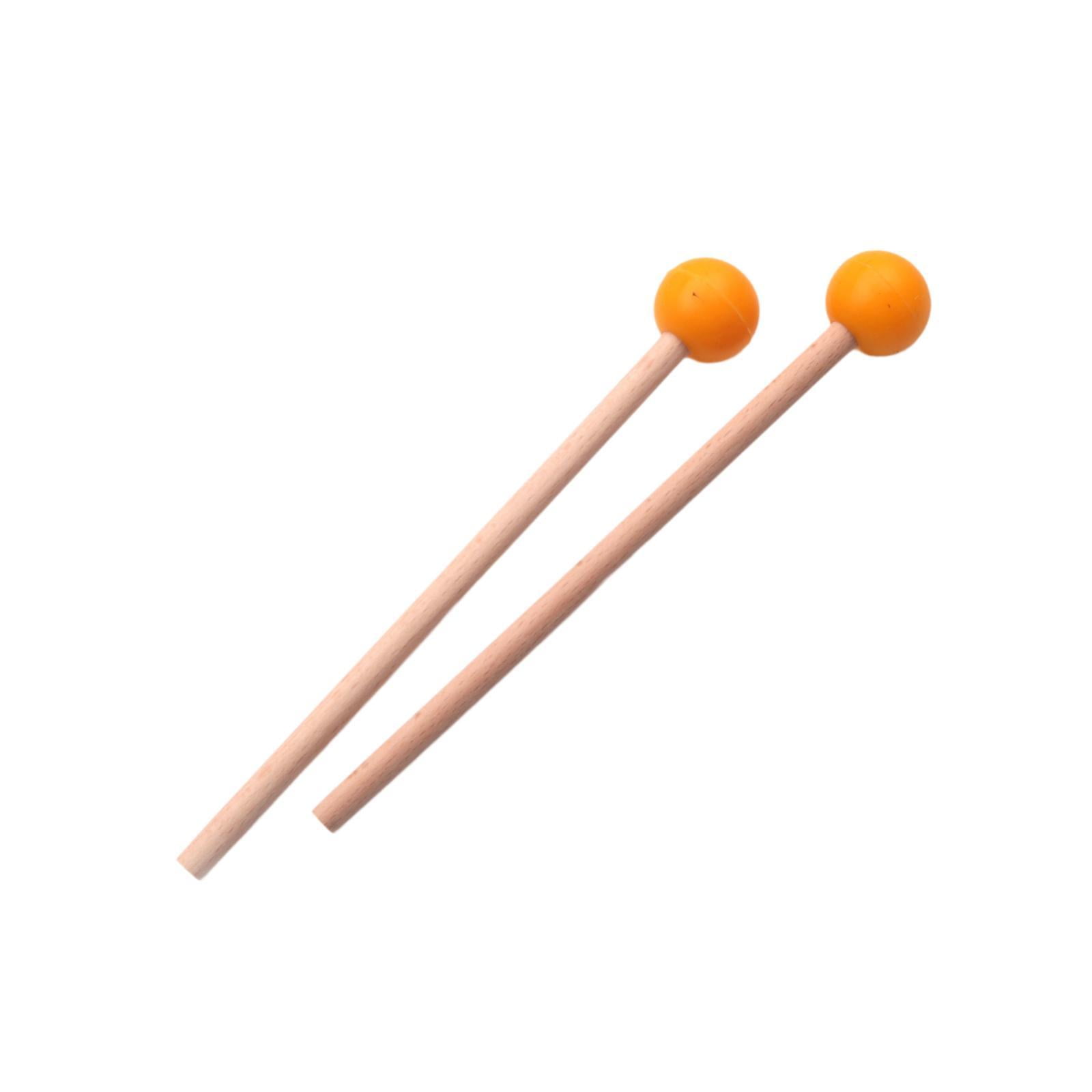 Milaget 2 Pieces Wood Mallets Anti Slip Timpani Mallet for Beginners ...