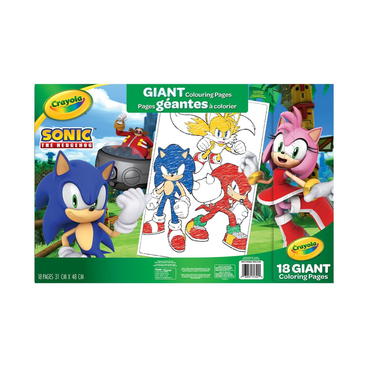 Click here for Crayola Giant Colouring Pages  Sonic The Hedgehog prices