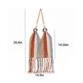 Large Woven Tote Bag for Women, Knitted Shoulder Bag with Tassels ...