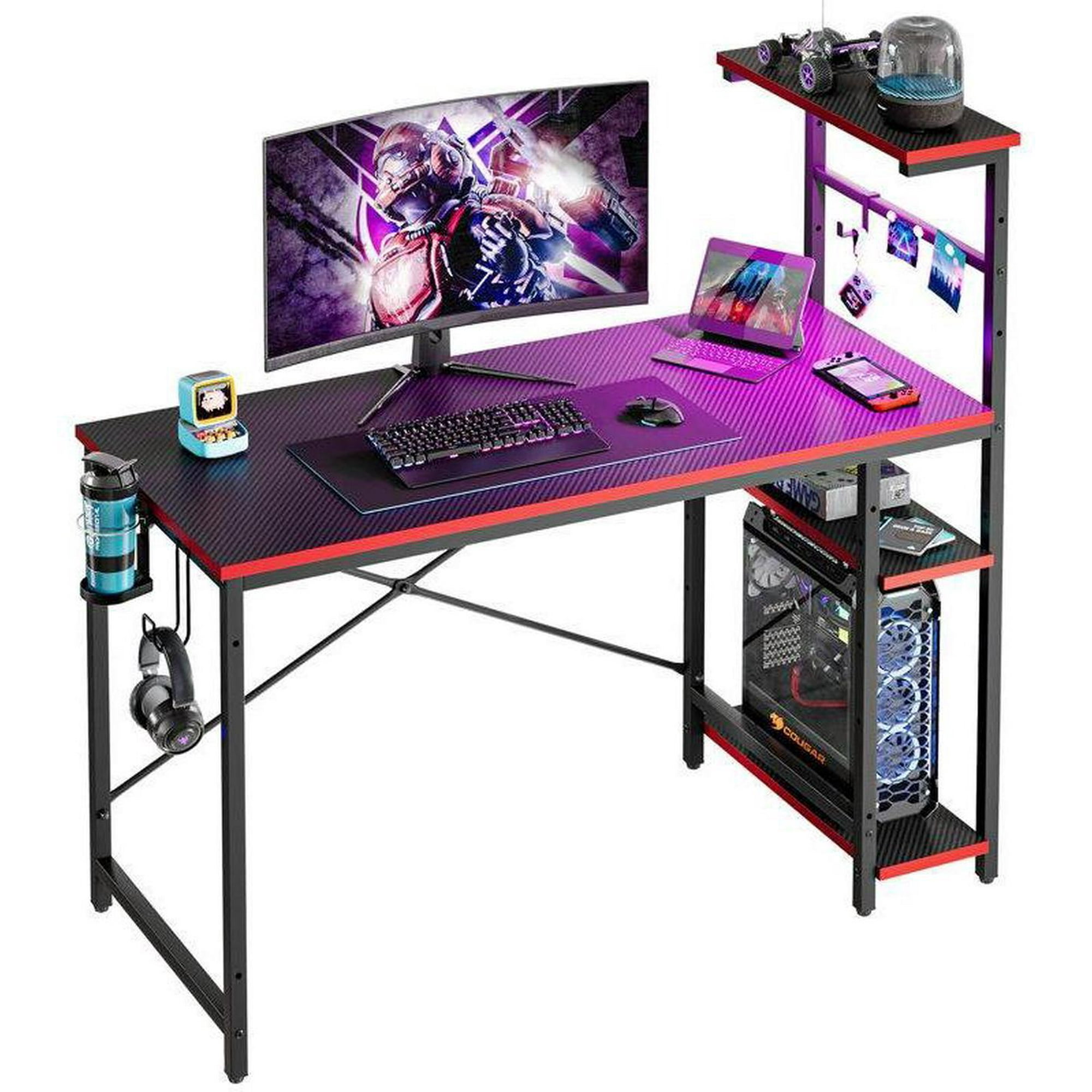 Click here for Bestier 44 Rectangular Gaming Desk With Rgb Led Li... prices