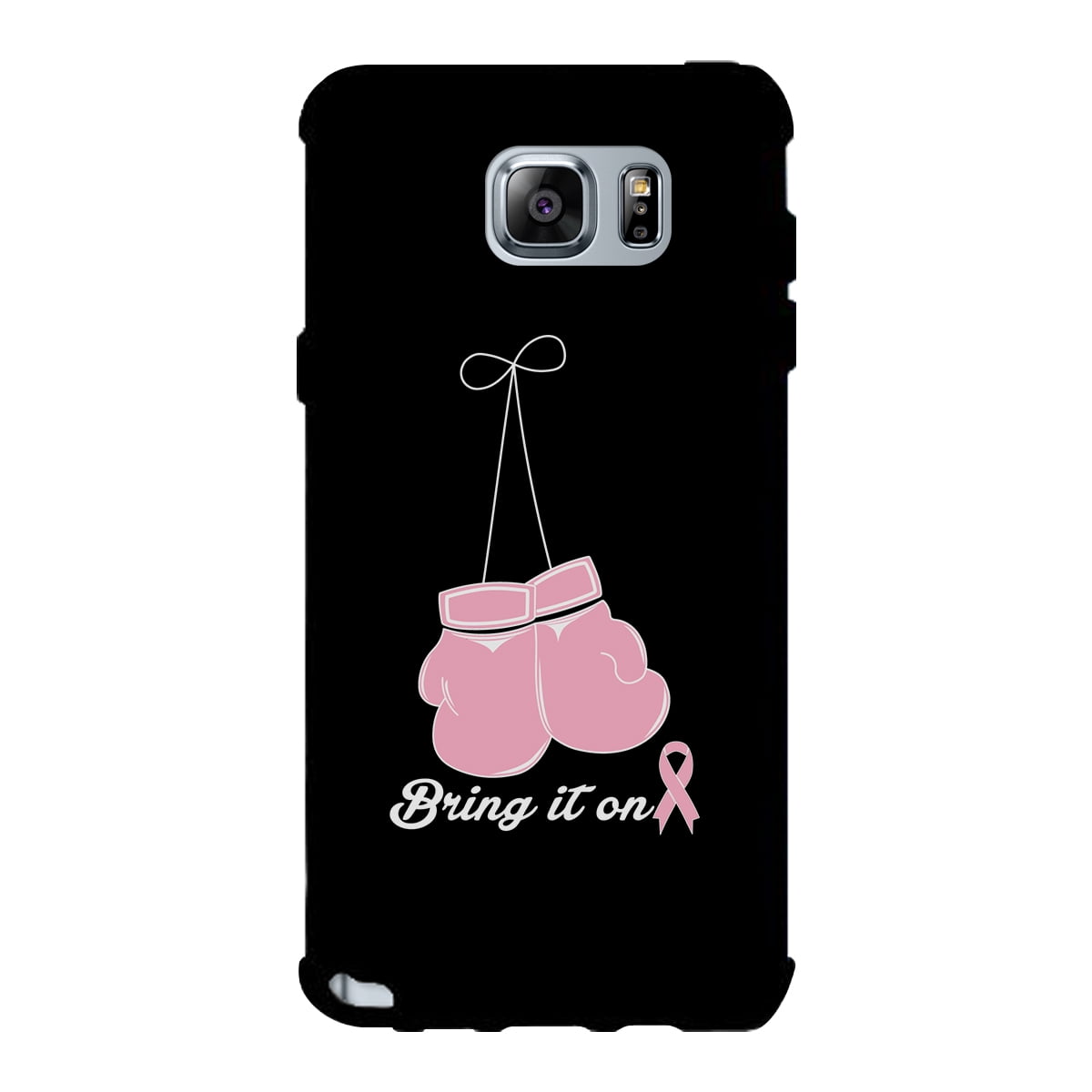 Bring It On Breast Cancer Awareness Boxing Black Phone Case - Walmart ...