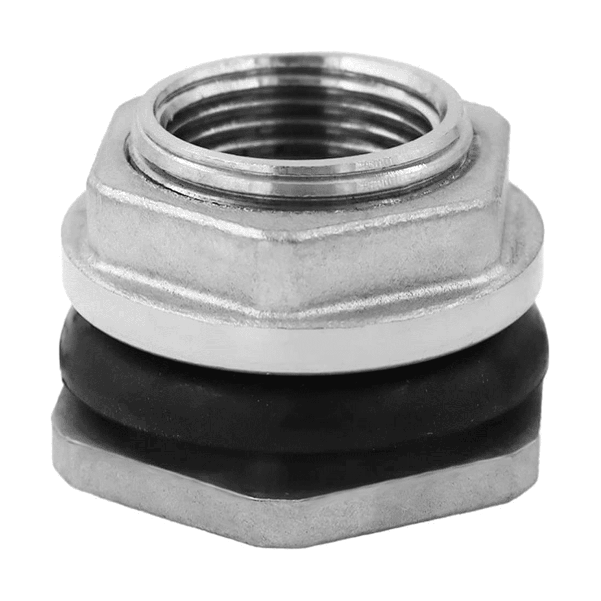 3/4inch Water Tank Connector SUS304 Stainless Steel Thru-Bulk Fitting ...