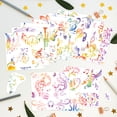 1Set 12 Sheets 12 Style PVC Stickers Heat Transfer Film for Window ...