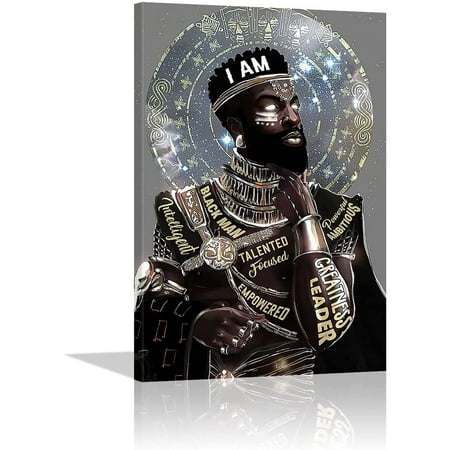 Black King Wall Art Black Art Paintings For Wall African American Wall ...