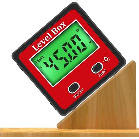 Angle Meter, 2-Key Digital Level Box Spirit Angle Gauge Protractor ...