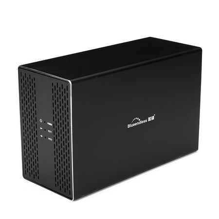 20TB 3.5'' USB 3.0 Type C RAID 2 Bay Hard Drive External Enclosure SATA ...