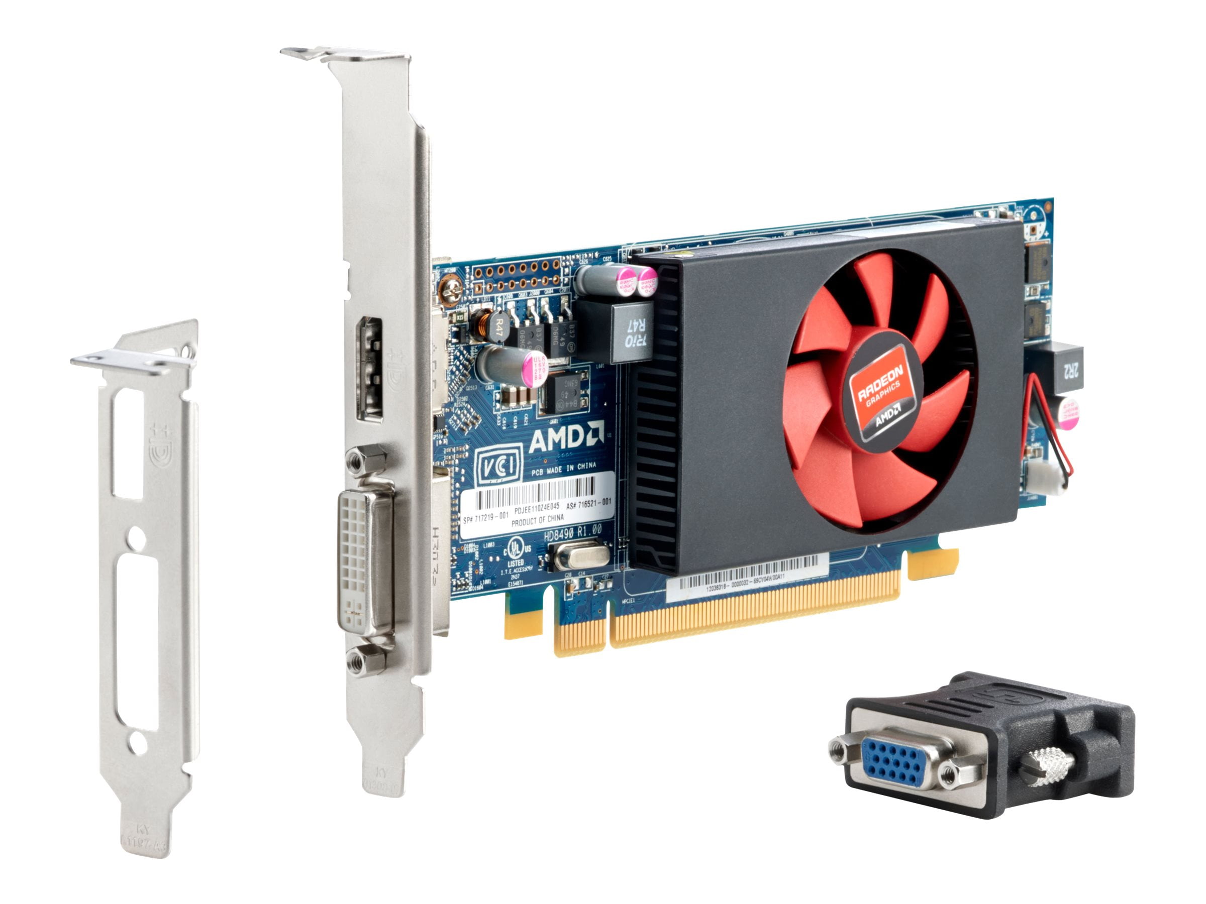 HP AMD Radeon HD 8490 Graphic Card, 1 GB DDR3 SDRAM, Low-profile ...