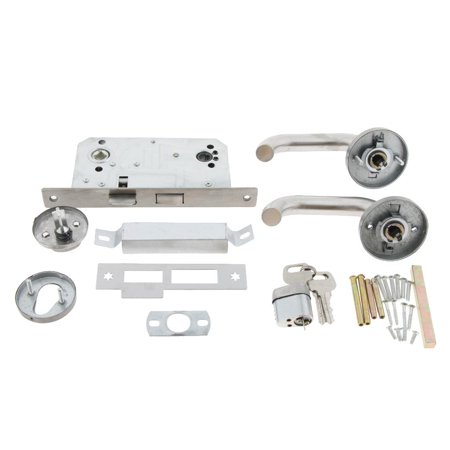 Mortise Stainless Dormitory Entry Fire Door Lock with Key & Handle ...