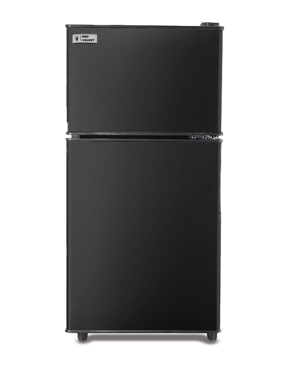 Red Velvet Frigobar Refrigerador 2 Puertas con Freezer de Acero ...