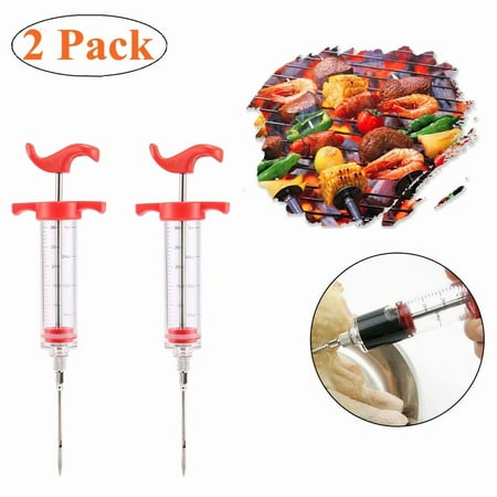 Plastic Marinade Injector Syringe with Screw-on Meat Needle, Turkey ...