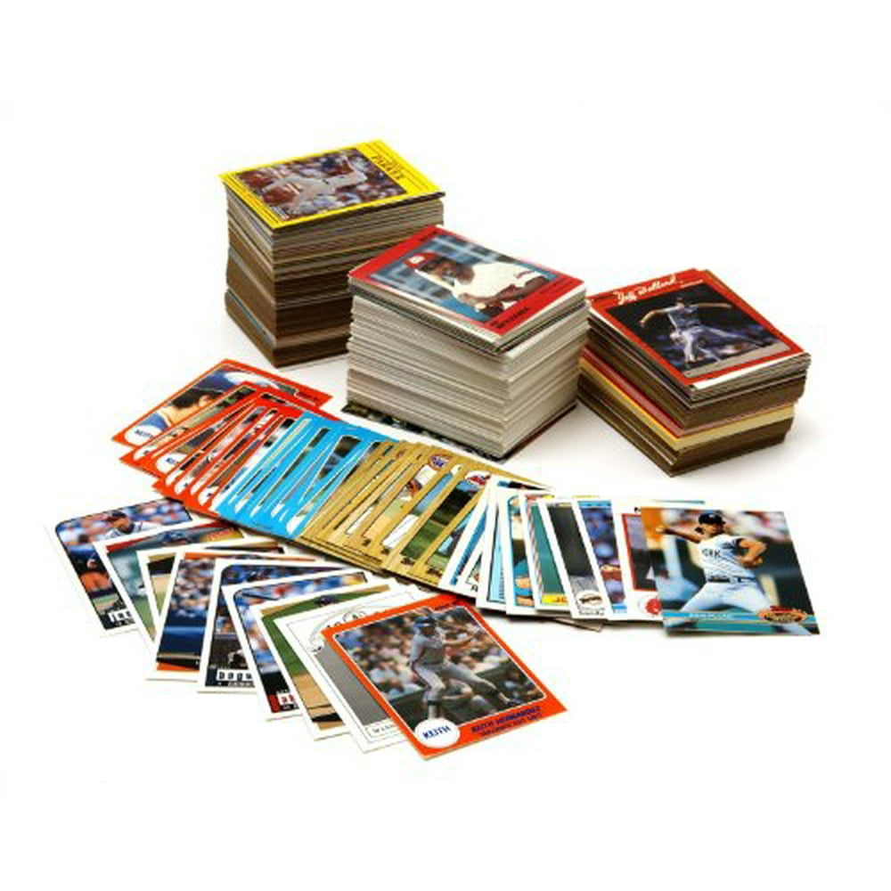 Baseball Card Collector Box With Over 500 Cards - Walmart.com - Walmart.com