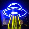 Planet Saturn neon sign,Planet Galaxy Neon Signs,UFO LED Neon Lights ...