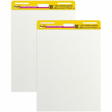 Post-it Super Sticky Easel Pad, White with Grid, 25 in. x 30 in. Sheets ...