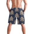 Decorative Pattern Mens Swim Trunks Quick Dry Board Shorts Breathable ...