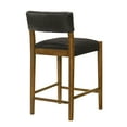 Bennet Modern Wood Counter Height Kitchen Bar Stool in Natural Finish ...