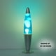 Urban Shop 16" Blue Lava Motion Volcano Lamp, White Wax in Blue Liquid ...