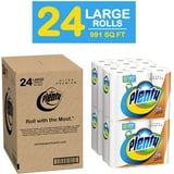 Plenty Ultra Premium Paper Towels, 24 XL Rolls, Super Absorbent, Strong ...