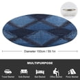 59.1in Round Blanket Light Weight Anti-Wrinkle Anti-Allergy Non ...