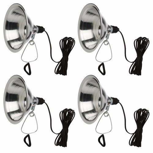 Wideskall Heavy Duty 8-1/2" Aluminum Reflector Shade Clamp on Work ...