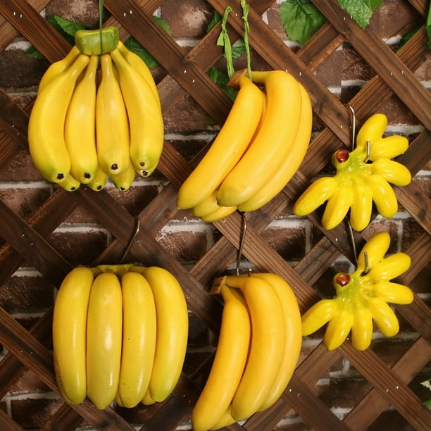 Hongchun Fake Banana Artificial Fruit Realistic Model Simulation Yellow ...